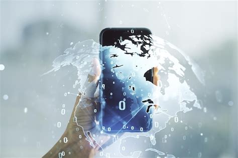 Premium Photo Multi Exposure Of Abstract Programming Language