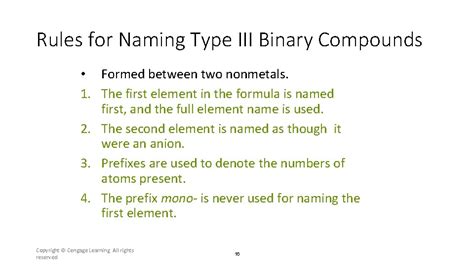 Naming Compounds Binary Compounds Are Composed Of Two