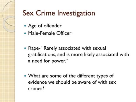 PPT Comprehensive Guide To Sex Crime Investigations PowerPoint Presentation ID 517852
