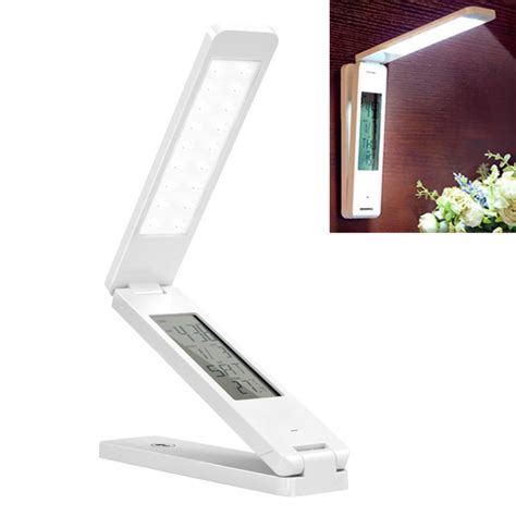Led 데스크 램프 접이식 터치 조절 Usb 충전 눈 보호 테이블 램프 흰색