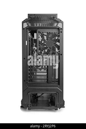 Open System Unit Case With Fans Of A Personal Computer Stock Photo Alamy
