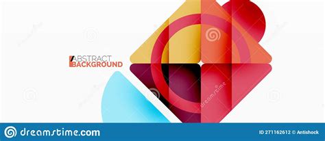 Vector Geometric Abstract Background Design Template Stock Vector Illustration Of Minimalistic