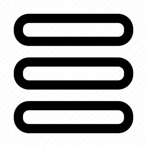 Bar Hamburger Menu App Ui Mobile App Social Media Icon Download On Iconfinder