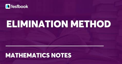 Elimination Method How To Solve Steps Special Cases And Examples
