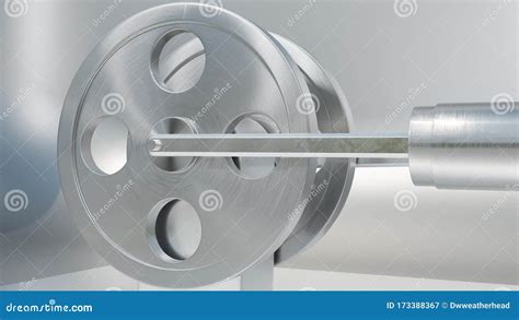 Stirling Engine Flywheel Hot Air Engine 3d Render Stock Illustration