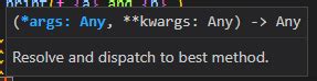 Overloading Get Proper Intellisense With Overloaded Multimethods In Python Stack Overflow