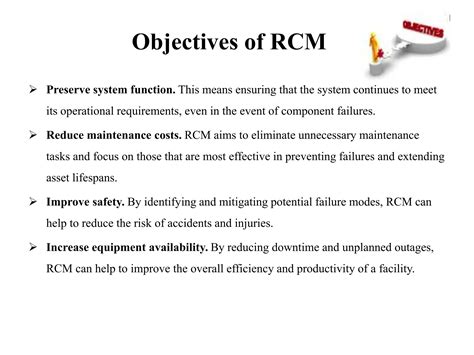 Reliability Centered Maintenance Rcm And Total Productive Maintenance Tpm Pptx