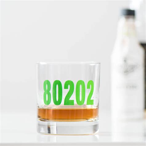 Customized Location Typography Glasses Set Of 6 Vital Industries