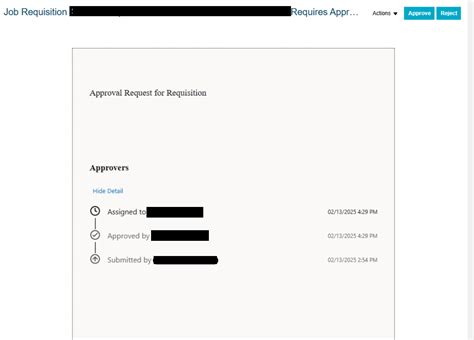 Approval Request For Requisitions Appears Blank — Cloud Customer Connect