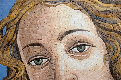 34x26 Botticelli Venus Mosaic Art Renaissance Masterpiece Framed