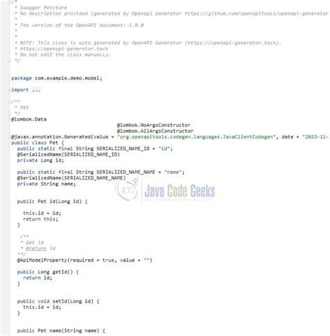 Create Models With Openapi And Lombok Java Code Geeks
