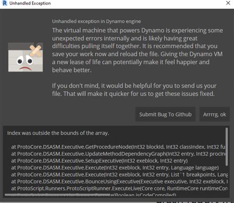 Crash Report From Dynamo 2305885 · Issue 10770 · Dynamodsdynamo