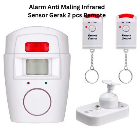 Jual Alarm Anti Maling Infrared Sensor Gerak Dengan 2 Remote Shopee Indonesia