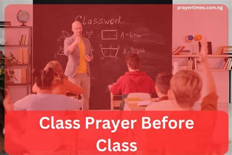 Effective Class Prayer Before Class
