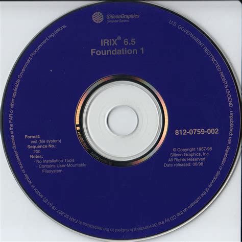 Sgi Cd Irix 65 Foundation 1 Free Download Borrow And Streaming