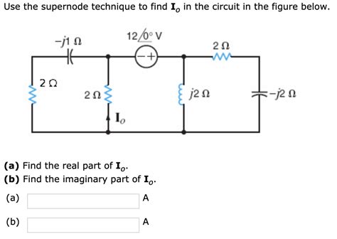 Solved Use The Supernode Technique To Find I In The Circuit