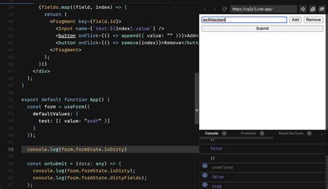 Issue Isdirty Not Updating With Field Arraycontrolled Input · Issue