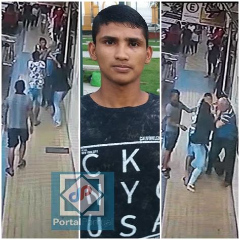 Denúncia Rapaz que roubou idoso no centro com extrema violência está foragido Veja o vídeo