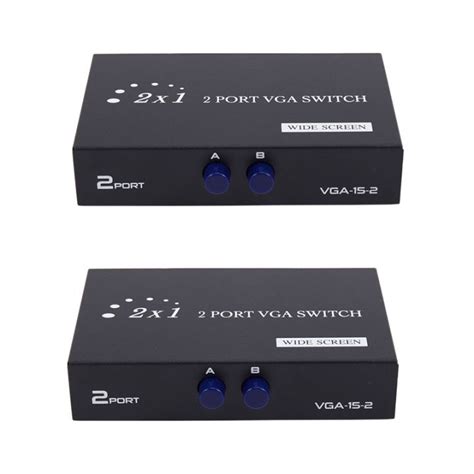 X X VGA Switch In Out Port Sharing Switch Switcher Splitter Box Lazada Singapore