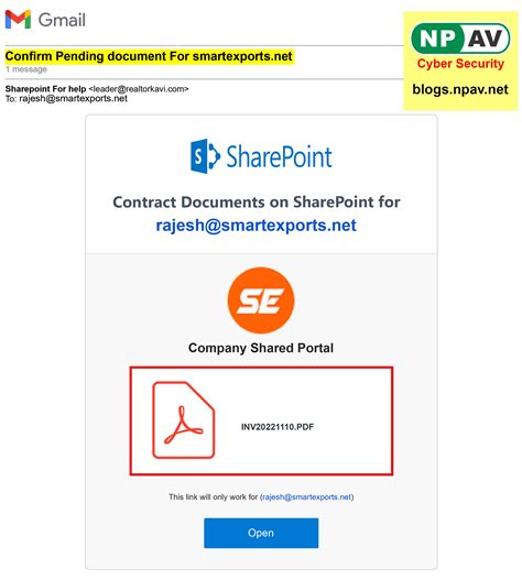 Sharepoint Email Scam You Must Be Aware Of