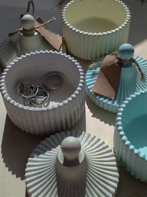 Шкатулка гипс украшения эстетика гипс бижутерия эстетика визуал Украшения Бетонные горшки