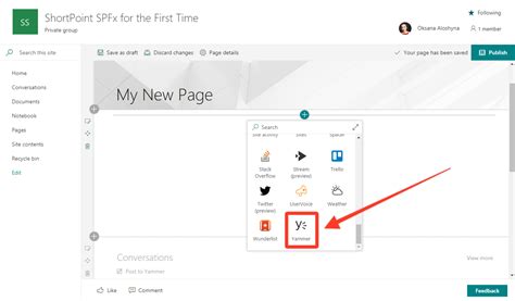 Embed A Yammer Feed Into Your Sharepoint Classic And Modern Pages Shortpoint Support