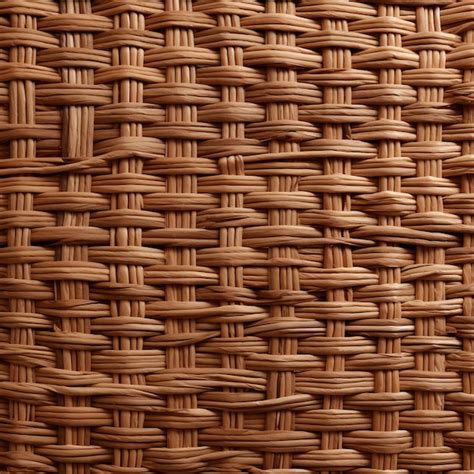 Premium Ai Image Wicker Texture