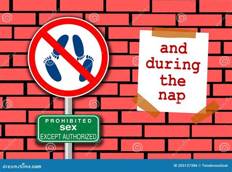 Prohibited Road Sign Restricted Area For Sexual Intercourse Only