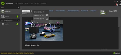 ISAAC SIM 2021 1 Launch From Omniverse Fail TypeError T Is Not