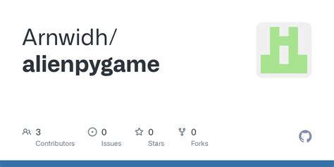GitHub Arnwidh Alienpygame