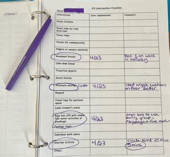 RTI Editable Data Collection Forms For Behavior By This Is Teaching