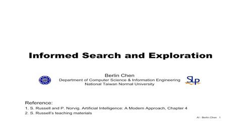 Informed Search And Exploration Twcourses