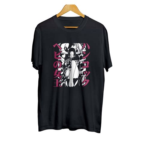 Jual Kaos Distro Anime Sad Hancock One Piece Material Cotton Combed