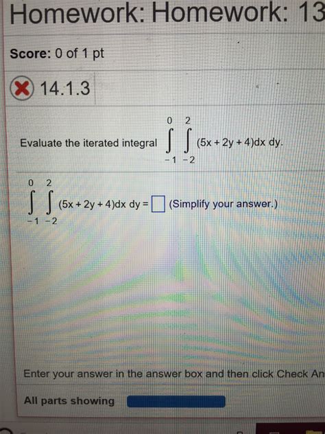 Solved Homework Homework 13 Score 0 Of 1 Pt X14 1 3 0 2