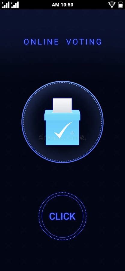 App For Electronic Voting On Smartphone Stock Illustration Illustration Of Referendum Poll