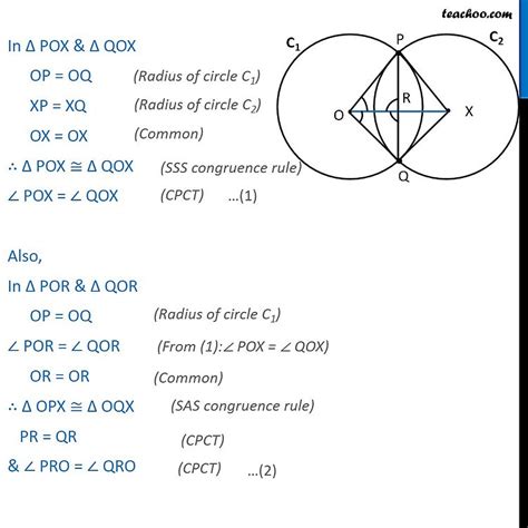 Question 3 If Two Circles Intersect At Two Points Circle Through 3