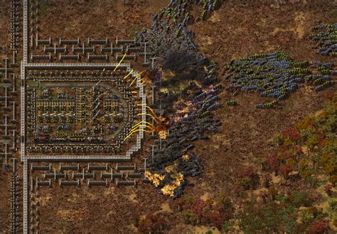My Self Repairing Train Supplied Artillery Outpost Rfactorio