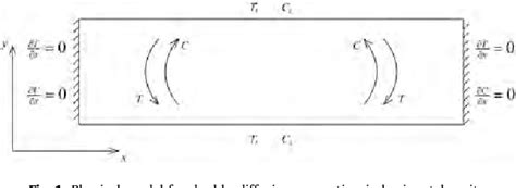 Figure 1 From Oscillatory Double Diffusive Convection In A Horizontal Cavity With Soret And