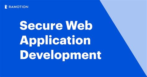 secure web application development best practices ramotion branding