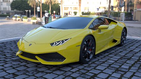 Lamborghini Huracan Modelling Lookdev Rendering Behance