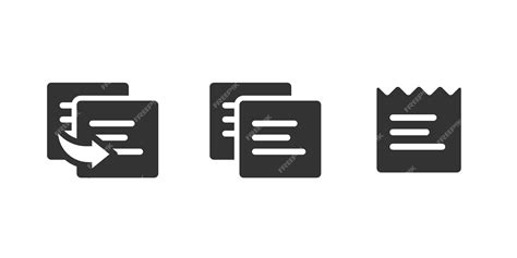 Premium Vector Document File Duplicate Copy Clone Icon Text Doc Receipt Invoice Simple
