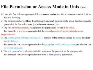 FILE PERMISSION OR ACCESS MODE PPTX