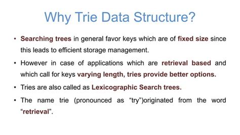 Trie Data Structure PPTX Programming Languages Computing