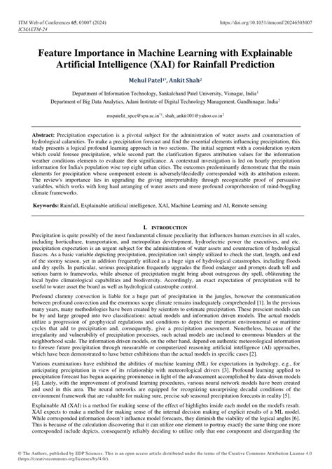 Pdf Feature Importance In Machine Learning With Explainable