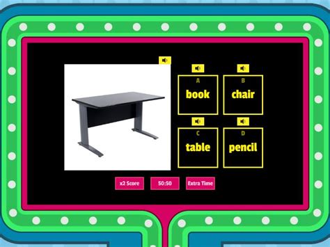Classroom Objects Gameshow Quiz