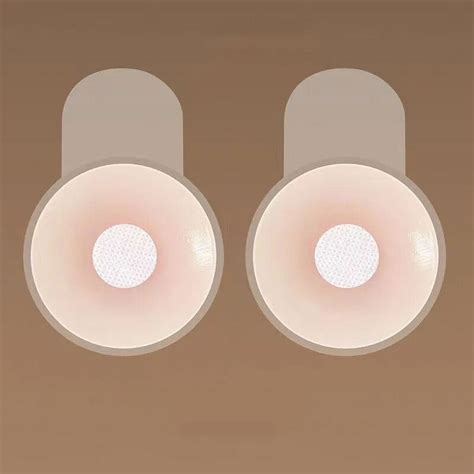 1pairs Silicone Nipple Cover Lift Up Bra Sticker Adhesive Invisible Bras Chest Patch For Women