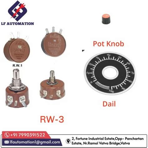 Panel Potentiometer 10k Ohm 3 W At ₹ 70 Piece Rotary Potentiometer In Ahmedabad Id