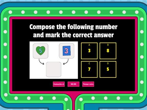 Compose And Decompose Numbers Gameshow Quiz