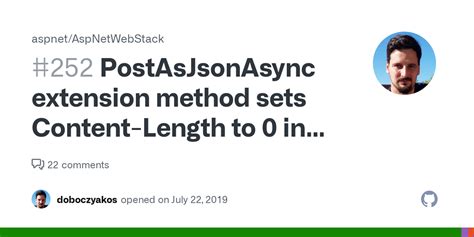 Postasjsonasync Extension Method Sets Content Length To 0 In Net Core