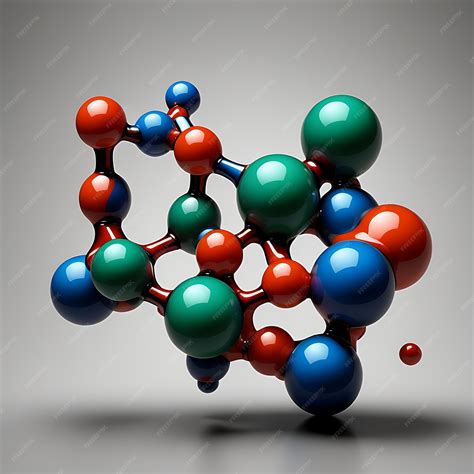 Premium Ai Image Molecular Structure 3d Texture Design